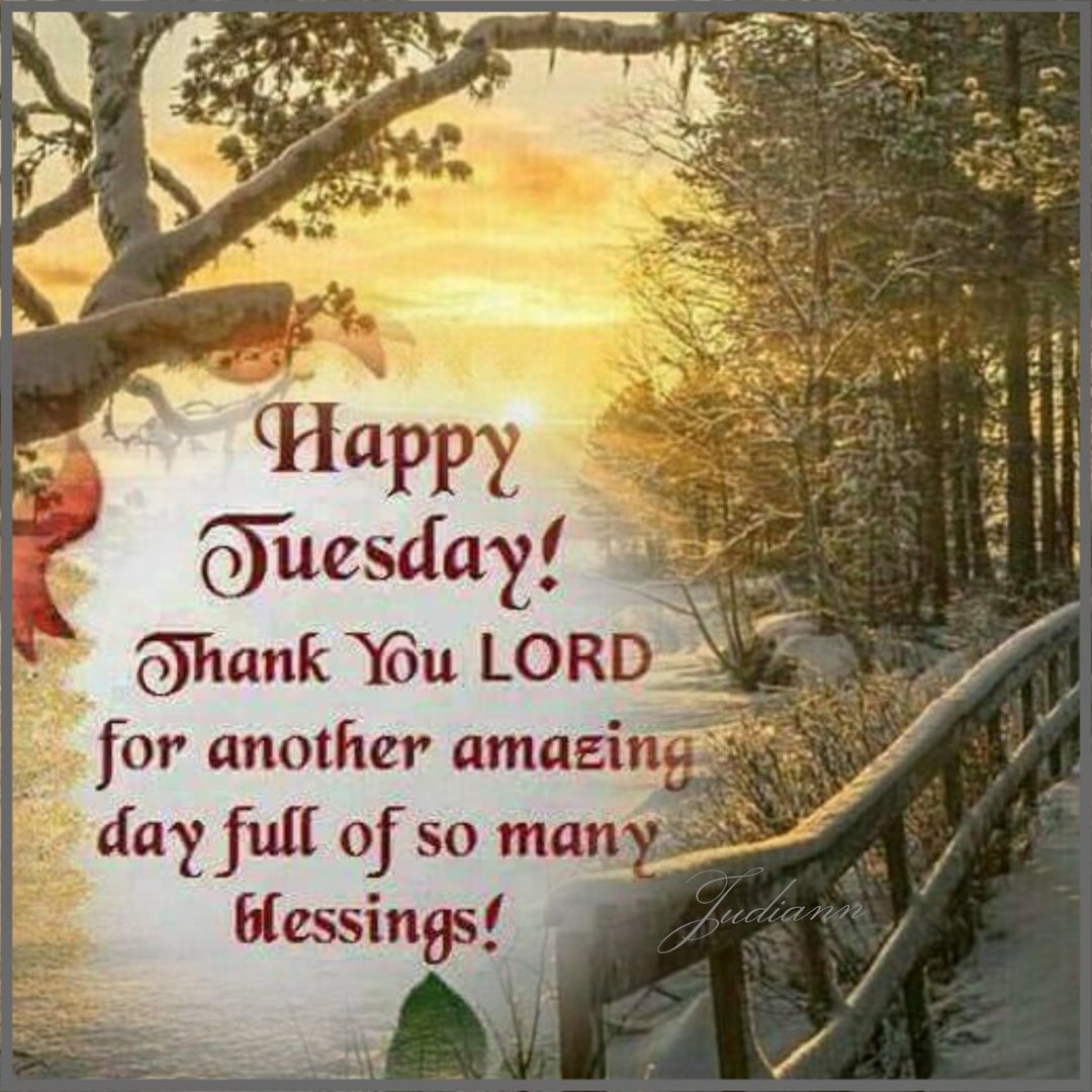 Happy Tuesday! Thanks You Lord For Another Amazing Day Full Of So Many ...