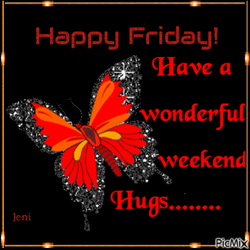 Red Butterfly Happy Friday! Pictures, Photos, and Images for Facebook ...