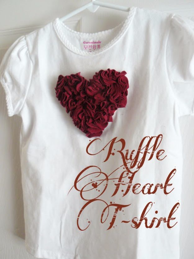 DIY Ruffle Heart Shirt Pictures, Photos, and Images for Facebook ...