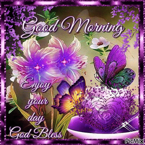 Good Morning Purple Flowers Gif at Harrison Fitch blog
