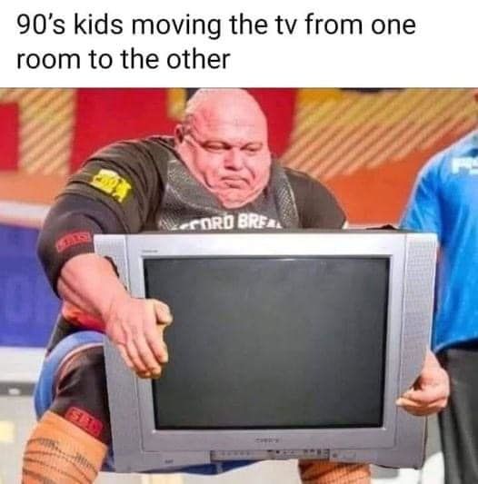90s Kids Moving The Tv From One Room To The Other Pictures, Photos, and ...