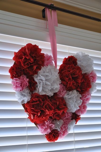 Crepe Paper Heart Wreath Pictures, Photos, and Images for Facebook ...