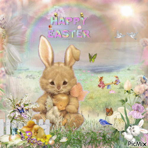 Brown Rabbit Happy Easter Gif Pictures, Photos, and Images for Facebook ...