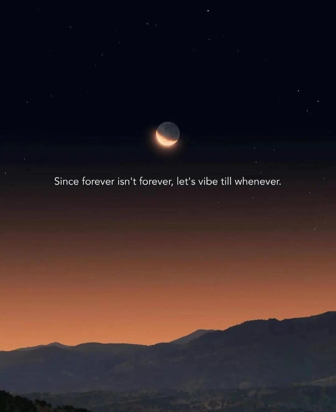 Since Forever Isn't Forever Let's Vibe Till Whenever Pictures, Photos ...