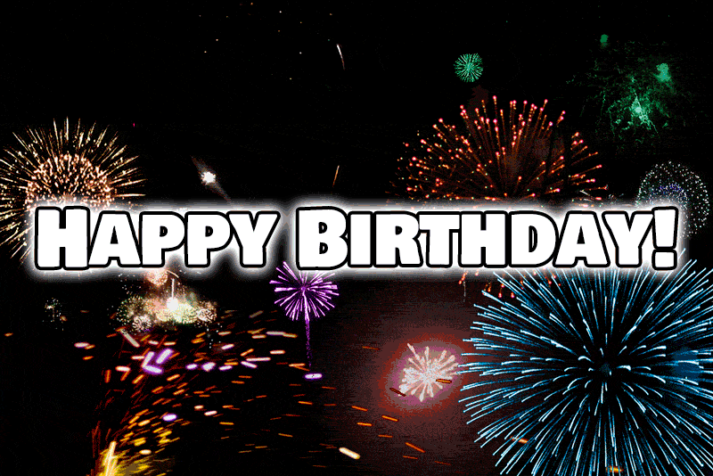 Happy Birthday Animated Fireworks