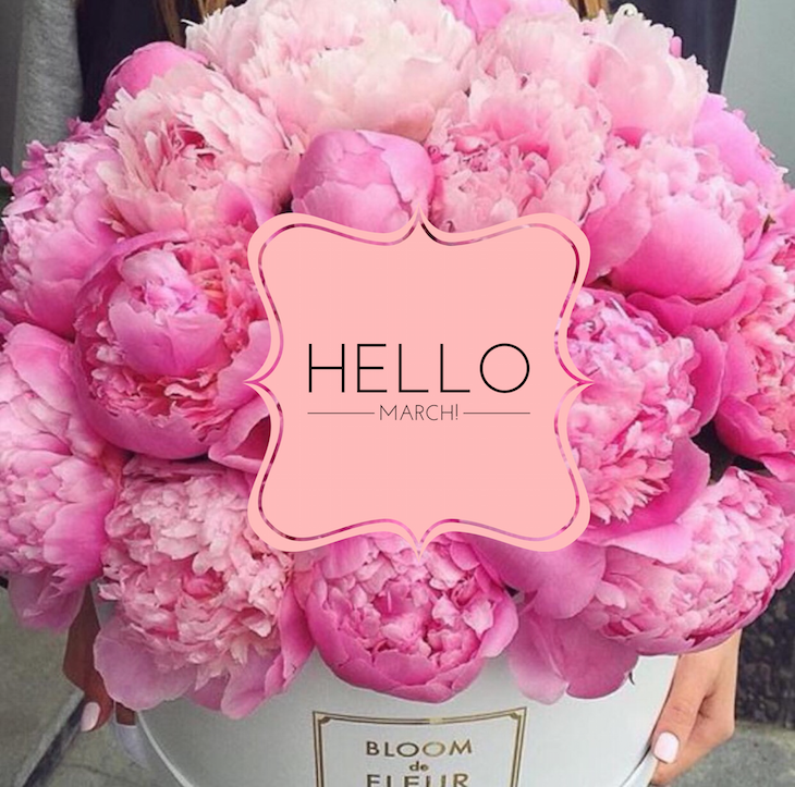 Pink Peony Hello March Pictures, Photos, and Images for Facebook, Tumblr, Pinterest, and Twitter