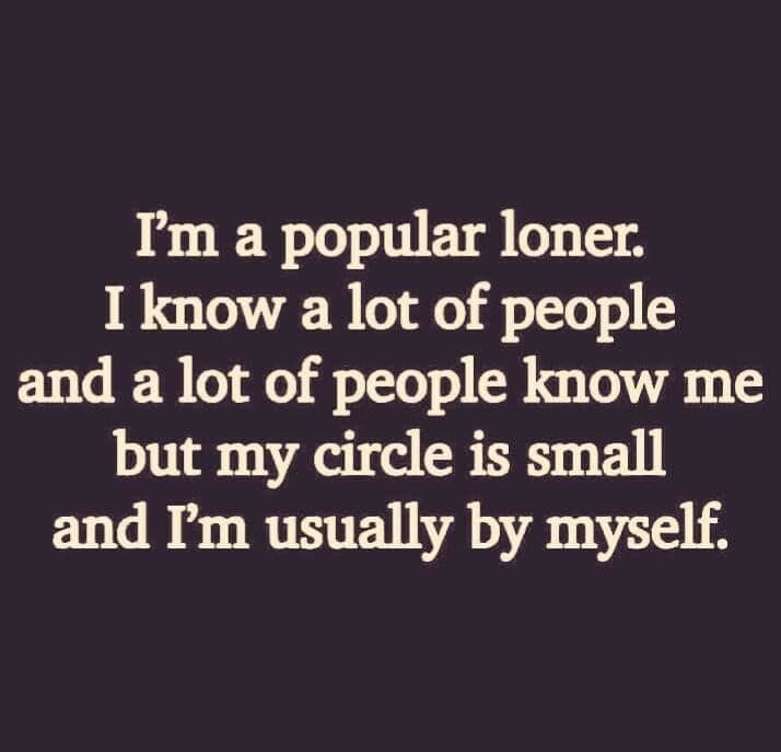 I'm A Popular Loner. Pictures, Photos, and Images for Facebook, Tumblr ...