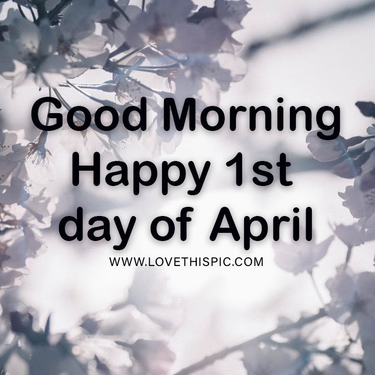 Good Morning. Happy 1st Day Of April Pictures, Photos, and Images for ...