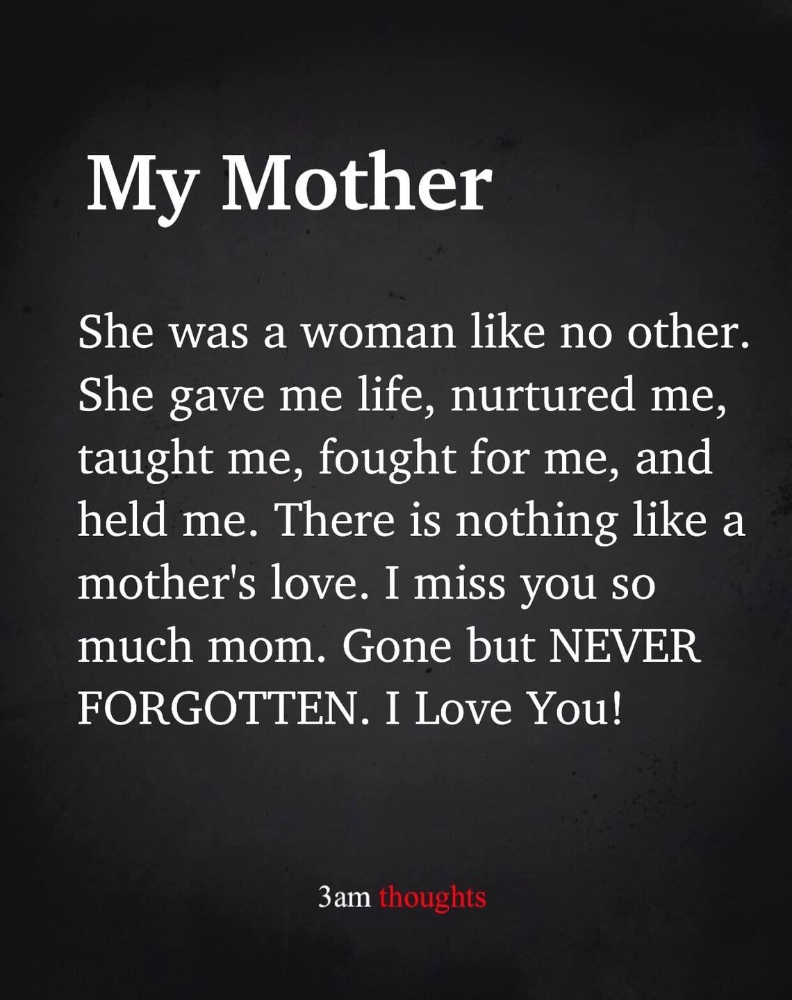 My Mother Is My Life Quote