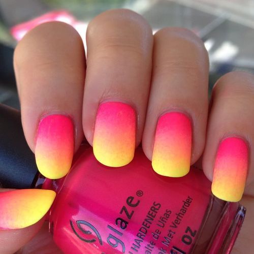 Super Vibrant Ombre Summer Nails Pictures, Photos, and Images for ...