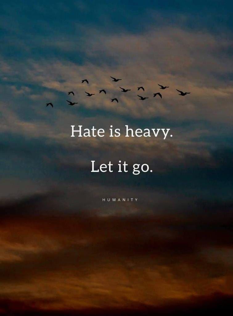 Hate Is Heavy. Let It Go. Pictures, Photos, and Images for Facebook ...