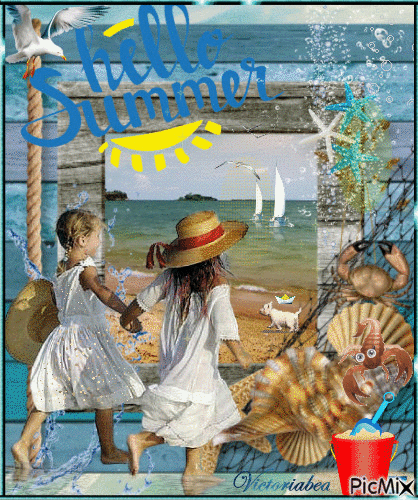 Kids At Beach - Hello Summer Pictures, Photos, and Images for Facebook ...