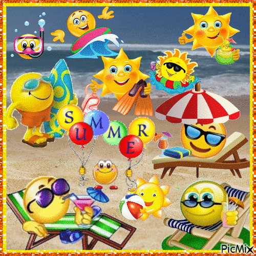Summer Smiley Beach Gif Pictures, Photos, and Images for Facebook ...