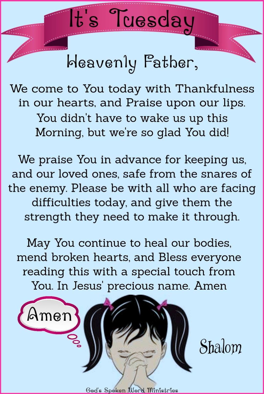 It's Tuesday Heavenly Prayer Pictures, Photos, and Images for Facebook ...
