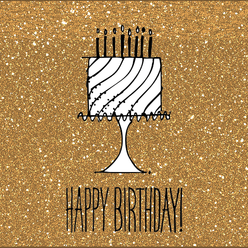 Gold Glitter Happy Birthday Gif Pictures, Photos, and Images for ...