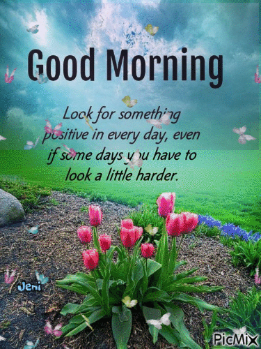 Good Morning: Look For Something Positive In Every Day, Even If Some ...