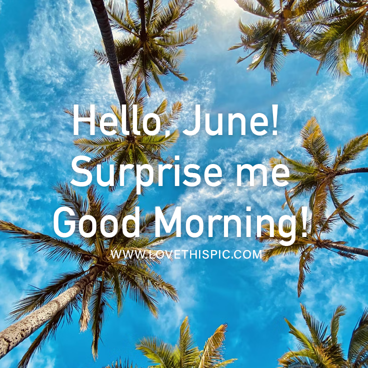 Hello, June! Surprise Me. Good Morning! Pictures, Photos, and Images ...