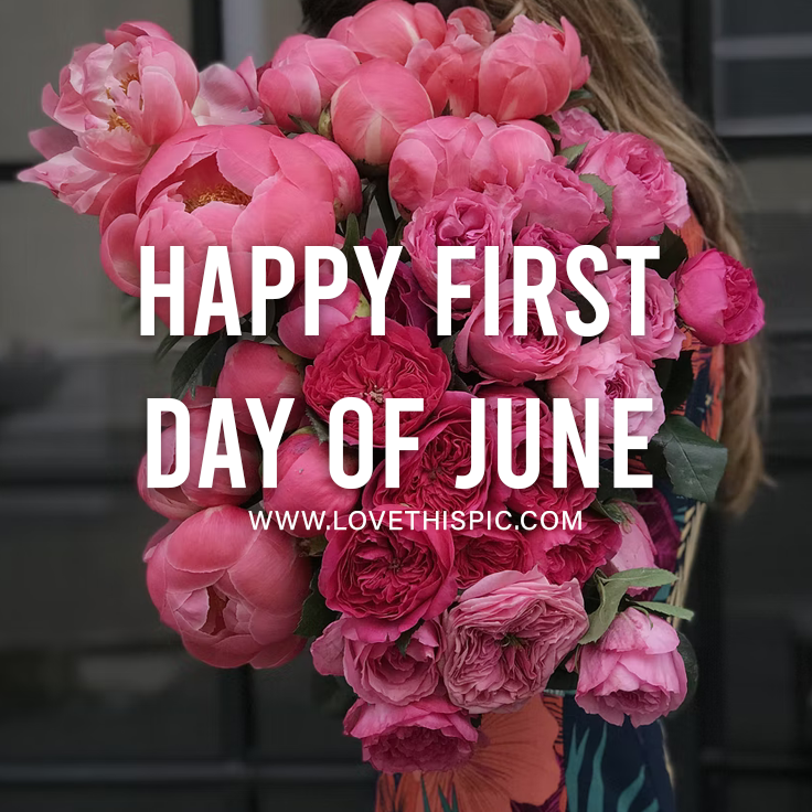 Woman Holding Peonies - Happy First Day Of June Pictures, Photos, and ...