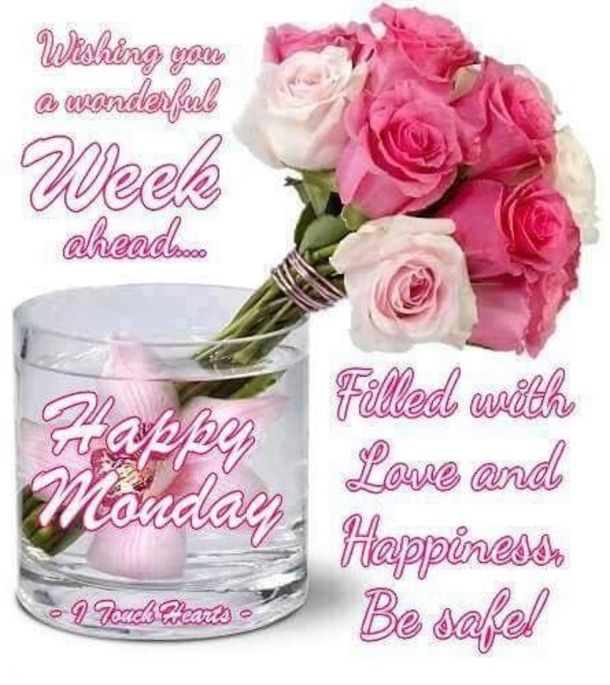 Rose Bouquet In Water - Wishing You A Wonderful Week Ahead Pictures ...