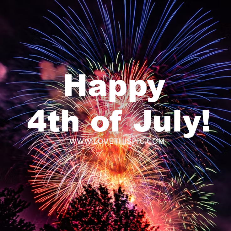 Red And Blue Firework Display - Happy 4th Of July Pictures, Photos, and ...