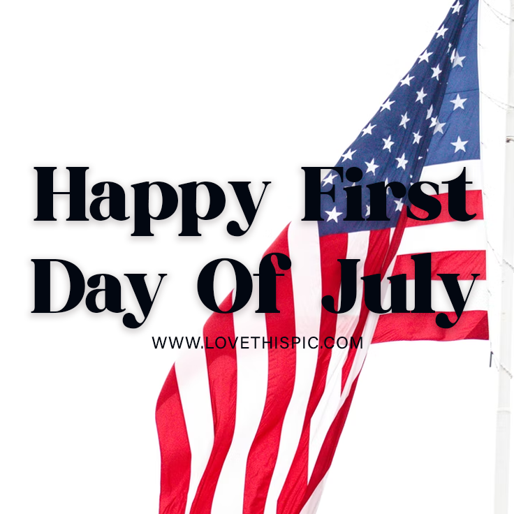 America Flag On White Background - Happy First Day Of July Pictures ...