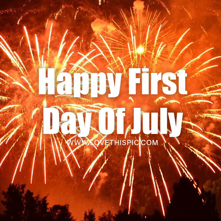 Orange Display Of Fireworks - Happy First Day Of July Pictures, Photos ...