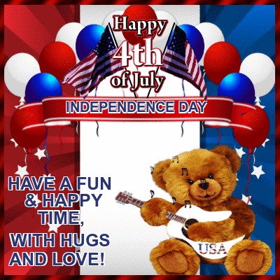 Have A Fun And Happy Time With Hugs And Love. Happy 4th Of July Gif ...