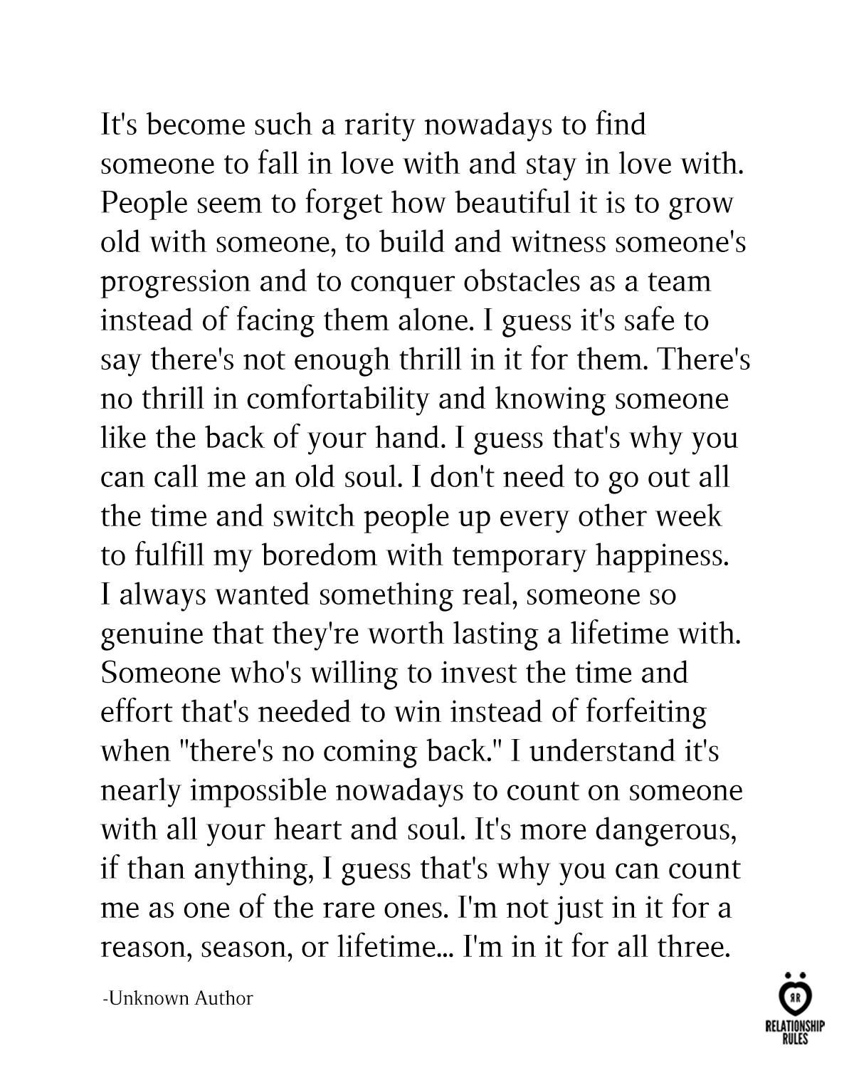 It's Become Such A Rarity Nowadays To Find Someone To Fall In Love With ...