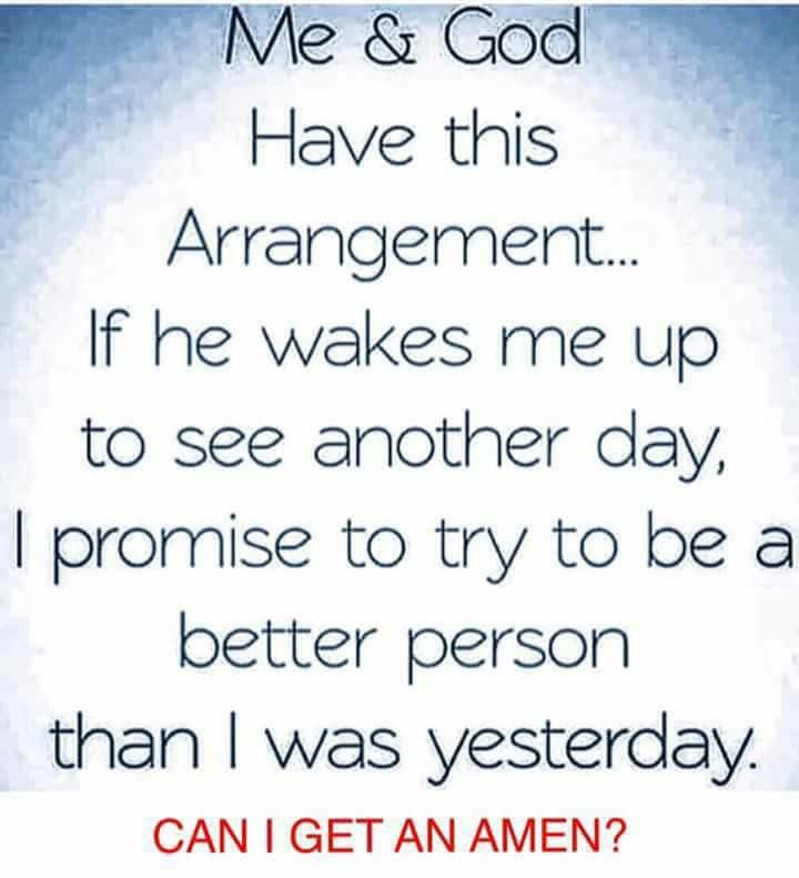 Me & God Have This Arrangement... Pictures, Photos, and Images for ...