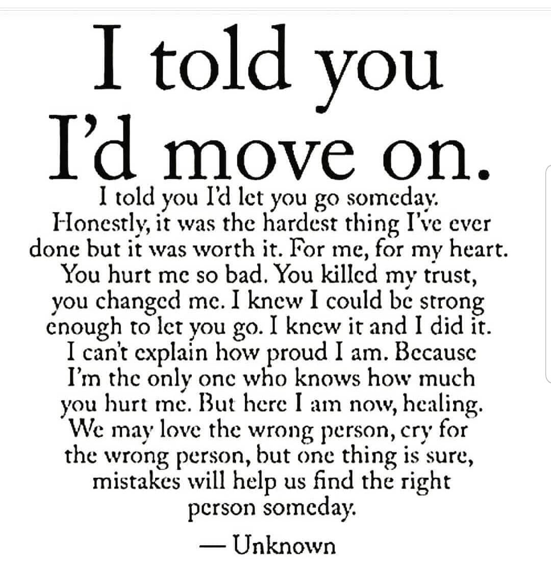 I Told You I'd Move On Pictures, Photos, and Images for Facebook ...