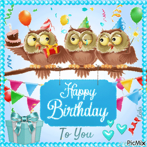 Birthday Owls - Happy Birthday Pictures, Photos, and Images for ...