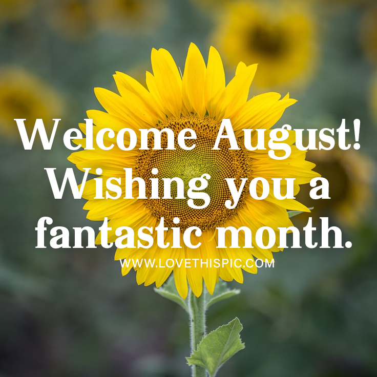 Welcome August! Wishing You A Fantastic Month. Pictures, Photos, and ...
