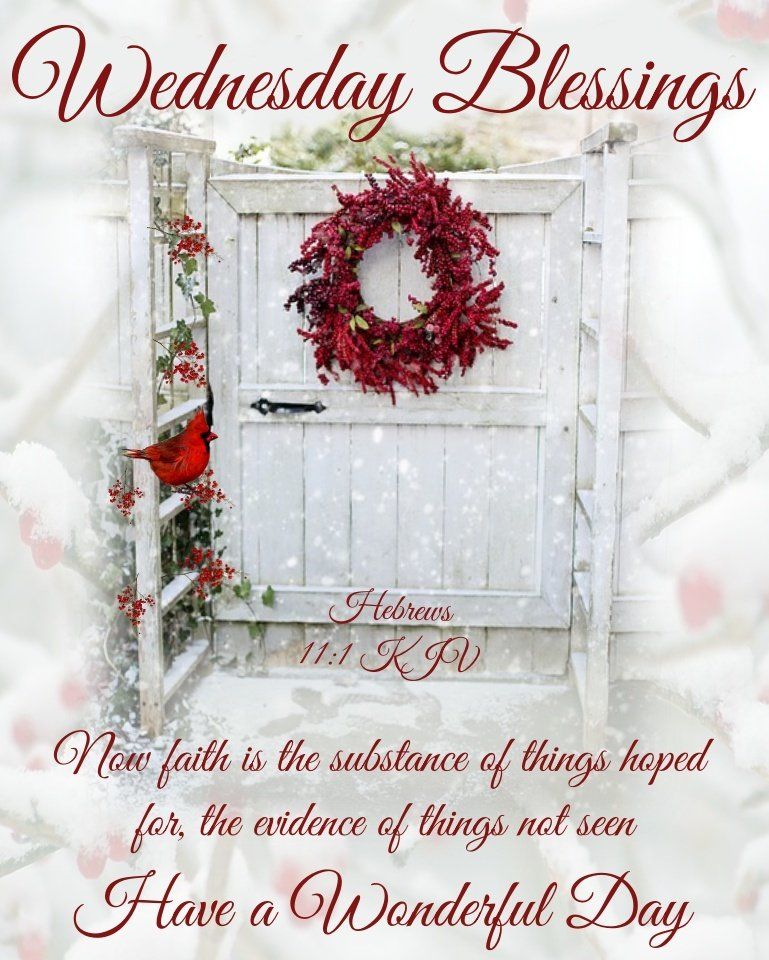 Red Wreath Wednesday Blessings Pictures, Photos, and Images for ...