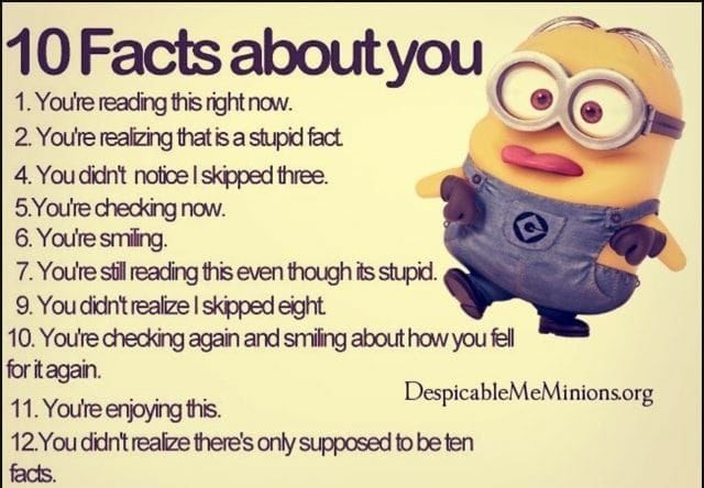 10 Facts About You Quote