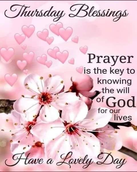Prayer Is The Key To Knowing The Will Of God For Our Lives. Thursday ...