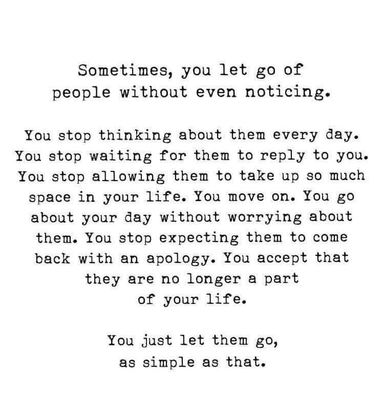Sometimes, You Let Go Of People Without Even Noticing. Pictures, Photos ...