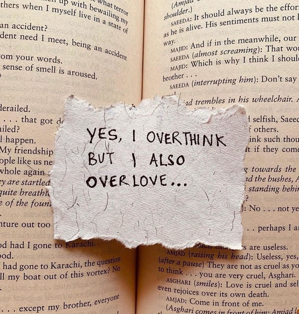 Yes, I Overthink But I Also Overlove Pictures, Photos, and Images for ...
