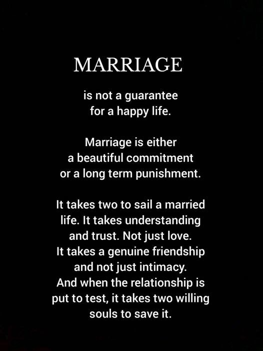 Marriage Is Not A Guarantee For A Happy Life. Pictures, Photos, and ...