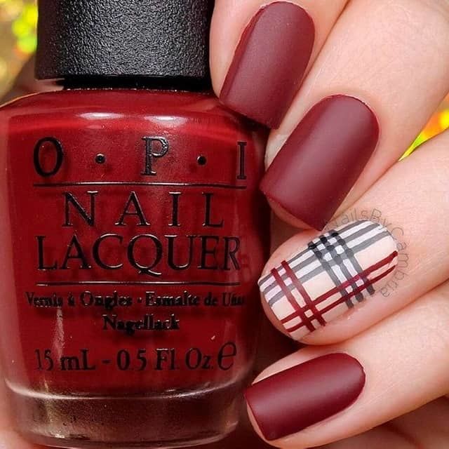 Red Matte Nail Designs