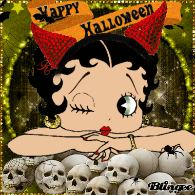 Betty Boop Winking - Happy Halloween Pictures, Photos, and Images for ...