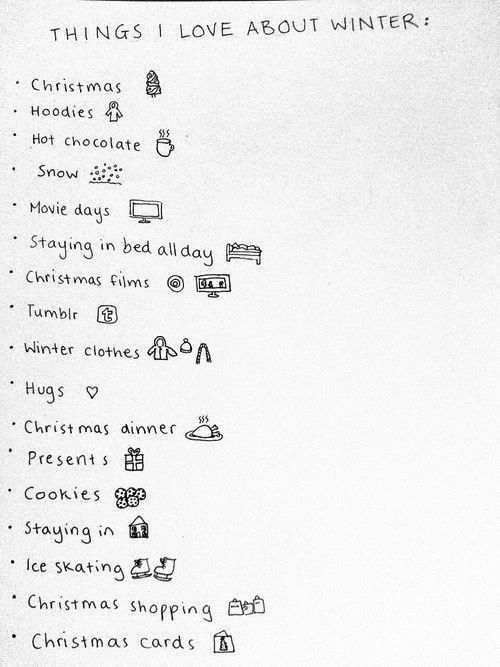 Things I Love About Winter Tumblr