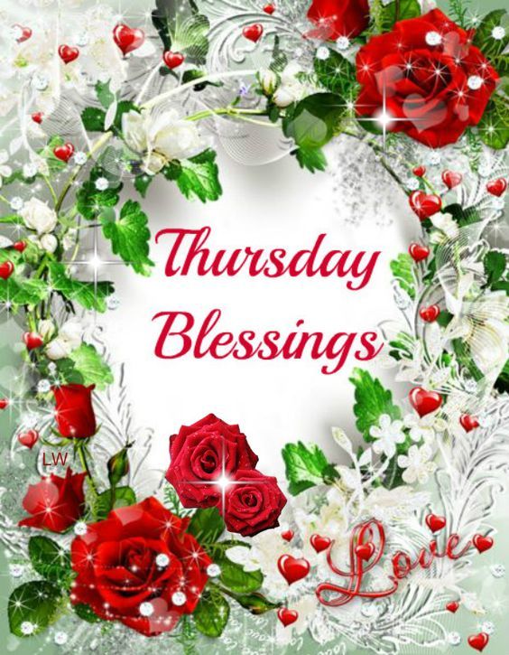 Red Roses & Red Heart Wreath - Thursday Blessings Pictures, Photos, and ...