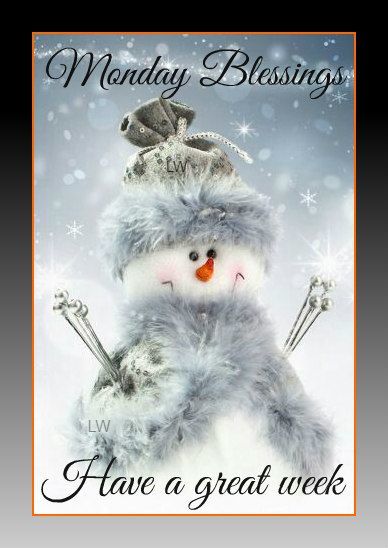 Happy Snowman - Monday Blessings Pictures, Photos, and Images for ...