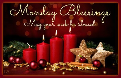Red Christmas Candles - Monday Blessings. May Your Week Be Blessed ...