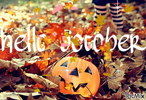 Leaves And Sparkles - Hello October Gif Pictures, Photos, and Images ...