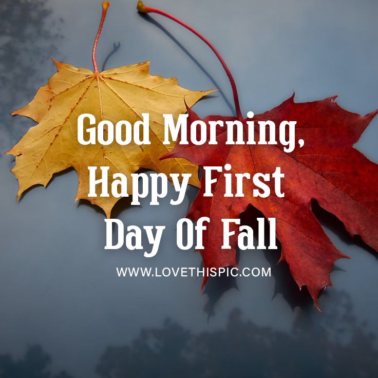 Good Morning, Happy First Day Of Fall Pictures, Photos, and Images for ...