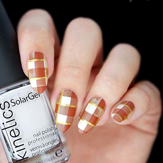 Autumn Checkerboard Nails Pictures, Photos, and Images for Facebook ...