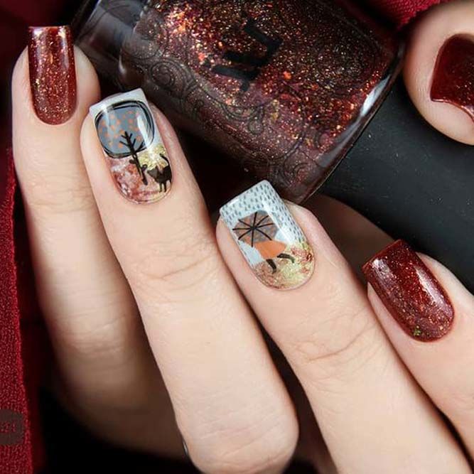 Sparkly Fall Nails Pictures, Photos, and Images for Facebook, Tumblr ...