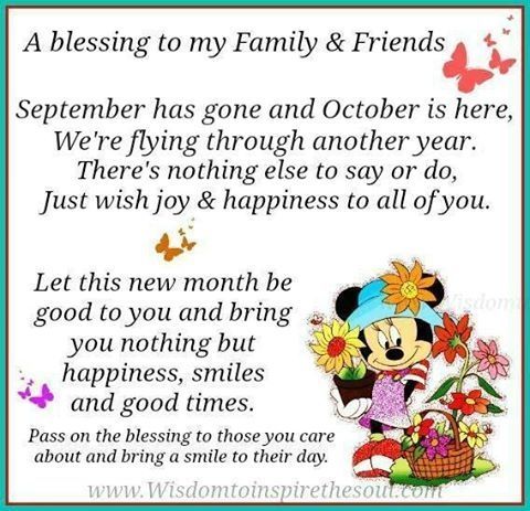 A Blessing To My Family & Friends For October Pictures, Photos, and ...