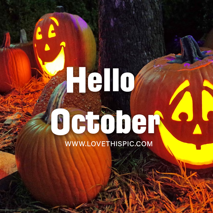 Large Smiling Jack O Lanterns - Hello October Pictures, Photos, and ...